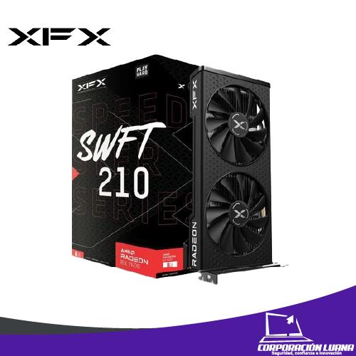 TARJETA DE VIDEO XFX SPEEDSTER RX 7600 XT CORE ( RX-76PSWFTFY ) X2 FAN ...